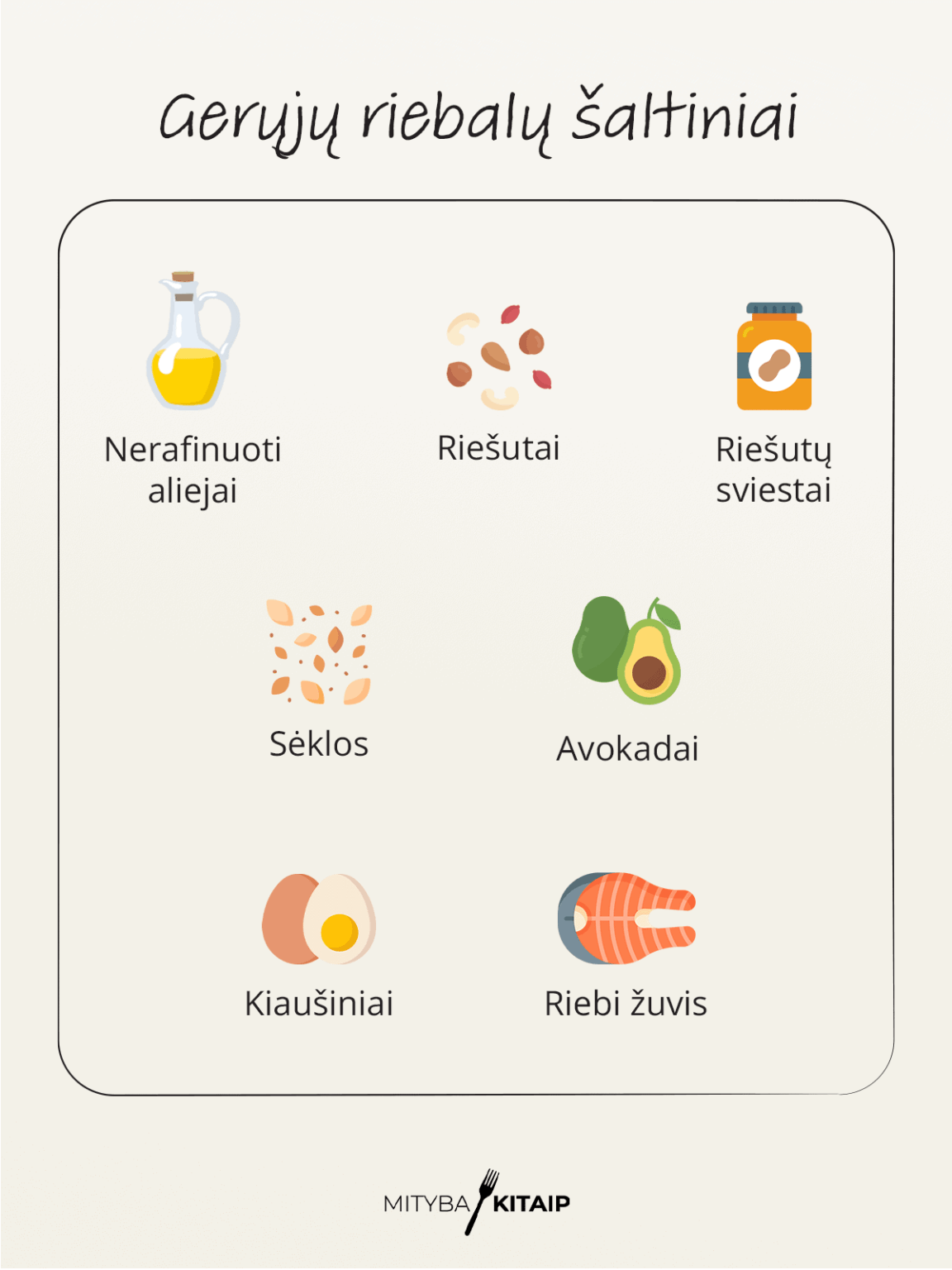 Gerieji, sotieji ir transriebalai – ką žinoti? - Mityba kitaip